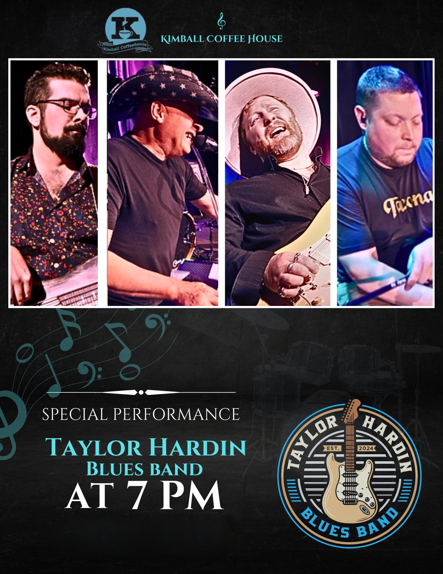 Taylor Harding Blues Band LIVE at Kimball Coffeehouse